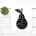 Fruit of the Spirit Galatians 5v22 Minimalist Pear Typography | Etsy