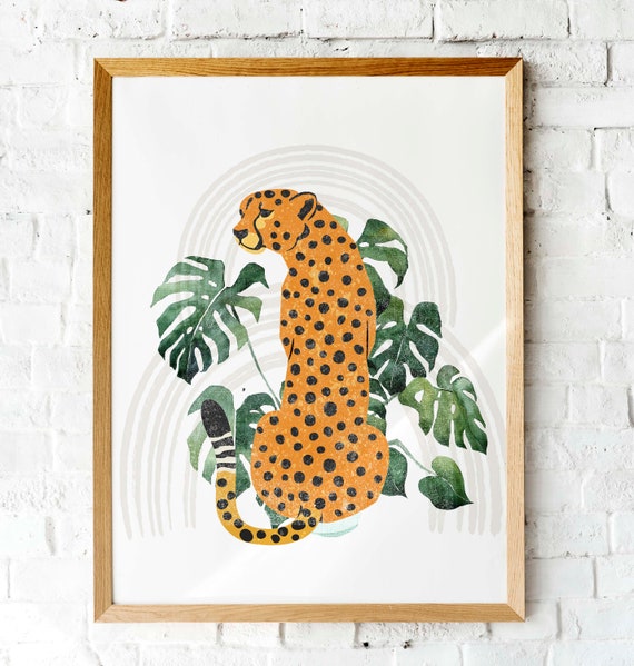 Abstract Leopard Painting