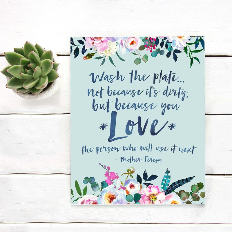 Wash the Plate - Etsy