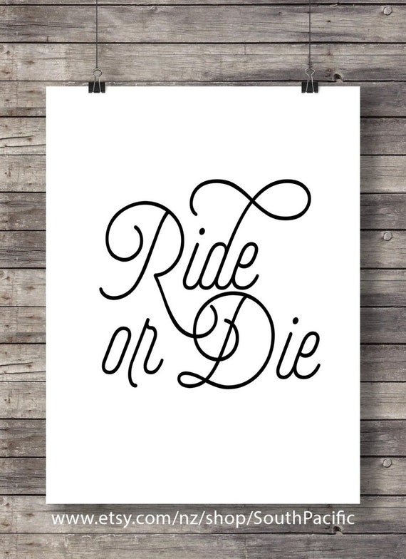 Ride Or Die Tattoo