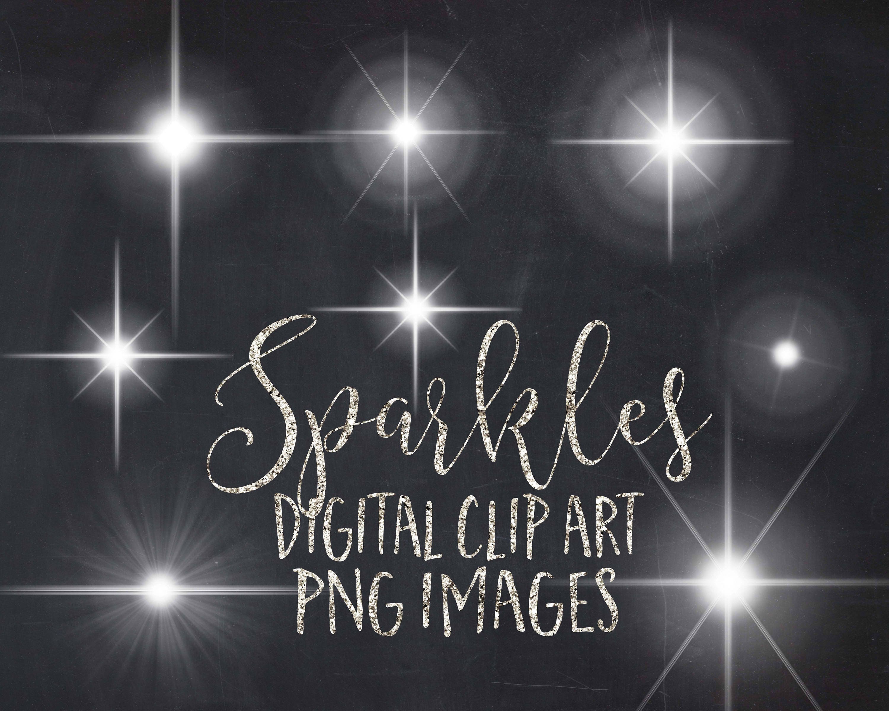 Sparkles Digital clip art Big diamond clipart pack Silver | Etsy
