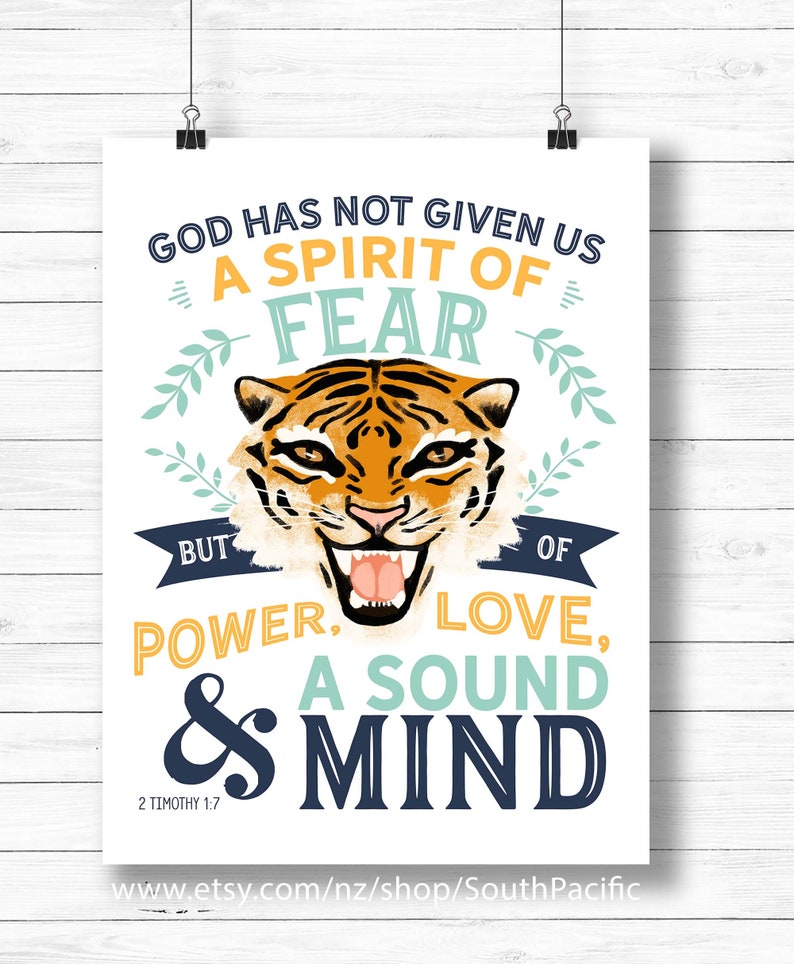 Power Love & Sound Mind 2 Timothy 1v7 Printable Scripture - Etsy UK