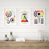 Vintage French Color Chart | Color Wheel Art Print | Chevreul Chromatic ...