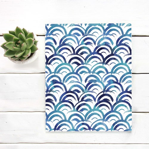 Printable Art Blue Watercolor Abstract Print Shibori Japanese - Etsy