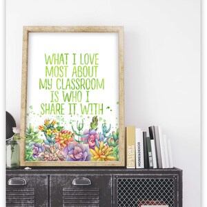 Classroom Decor Printable Art What I Love Most About My Classroom is ...