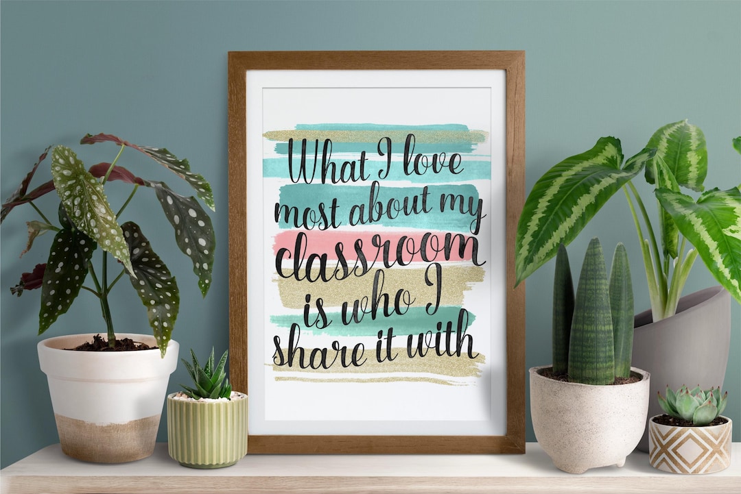 Watercolor Classroom Printable Art: Teacher Decor (digital Download) - Etsy