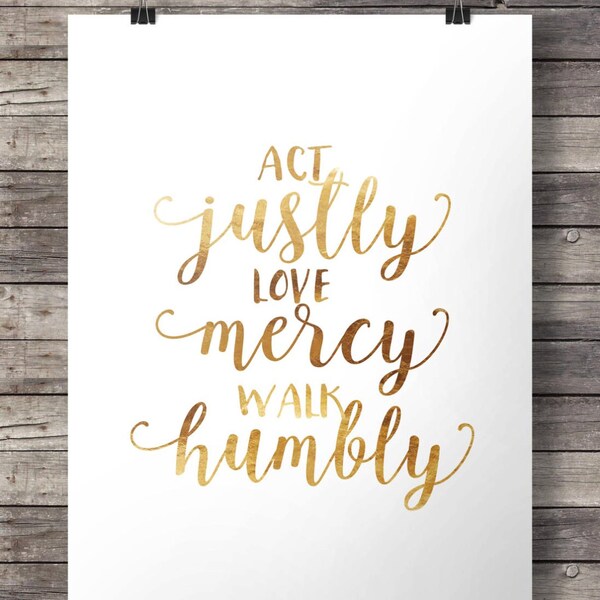Act Justly - Etsy