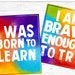 Set of 8 Growth Mindset Classroom PRINTABLE Posters Rainbow - Etsy