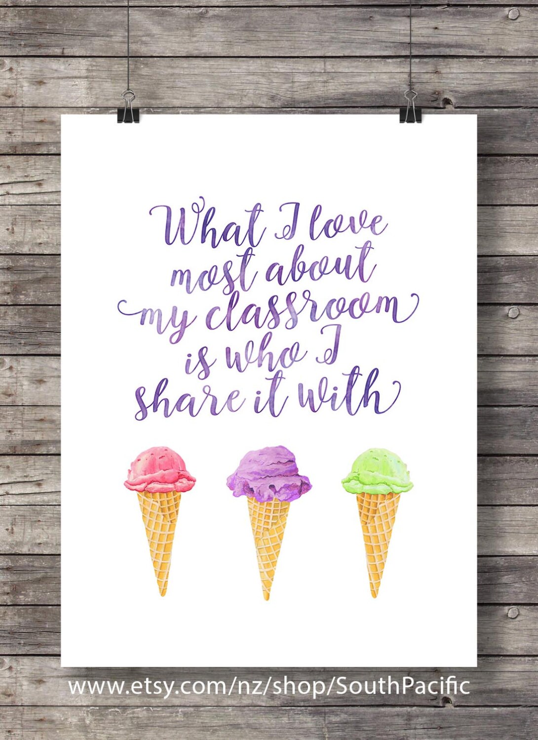 Classroom art What I love most about my classroom Printable | Etsy