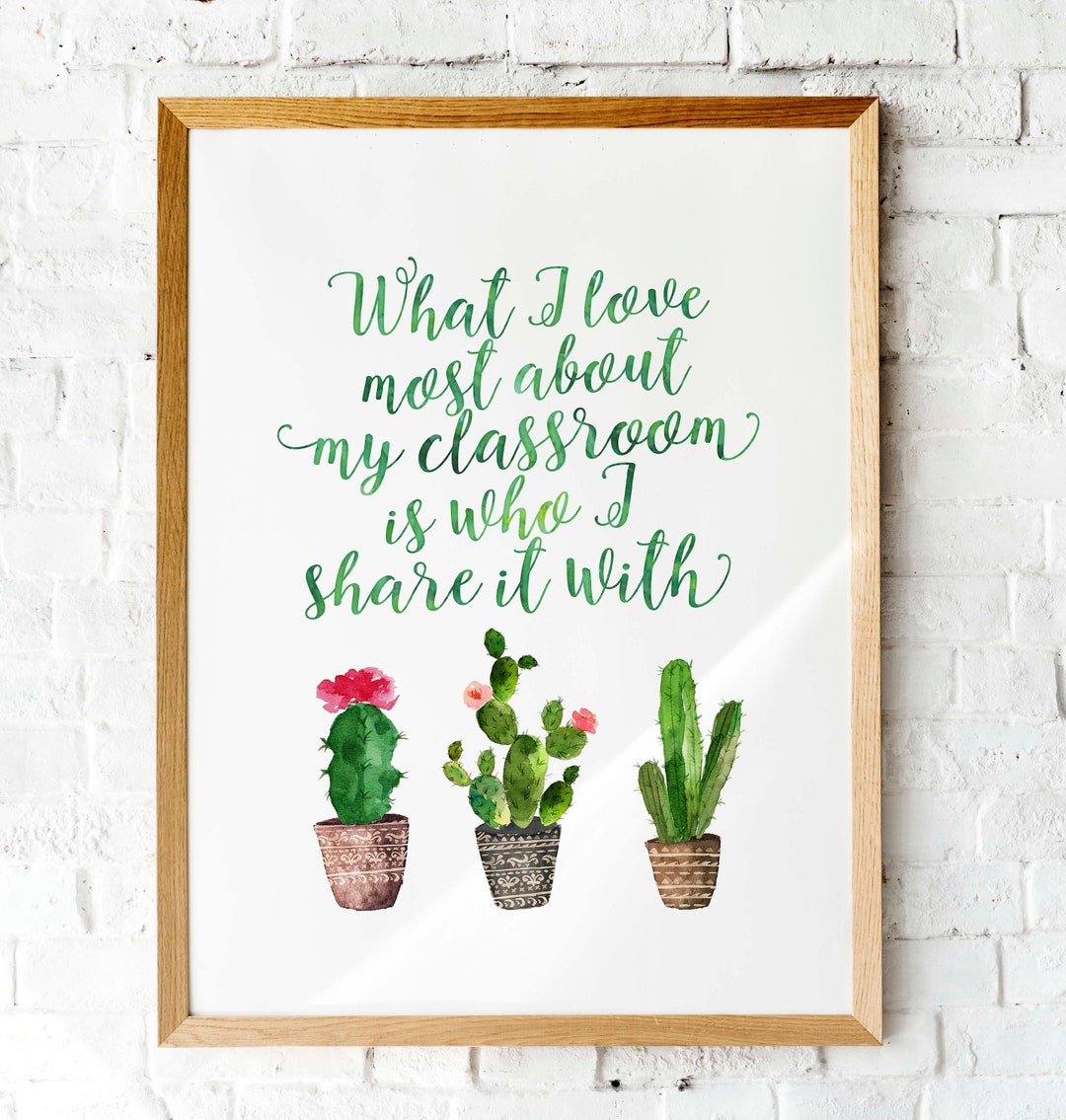 Classroom Printable Art What I Love Most About My Classroom is Who I ...
