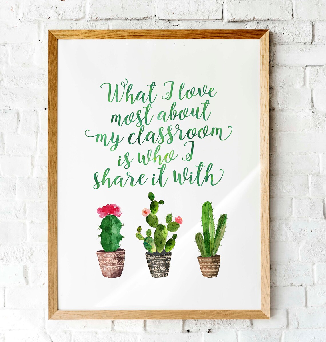 Classroom Printable Art What I Love Most About My Classroom is Who I ...
