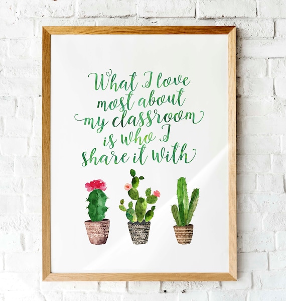 Classroom Printable Art What I Love Most About My Classroom is - Etsy