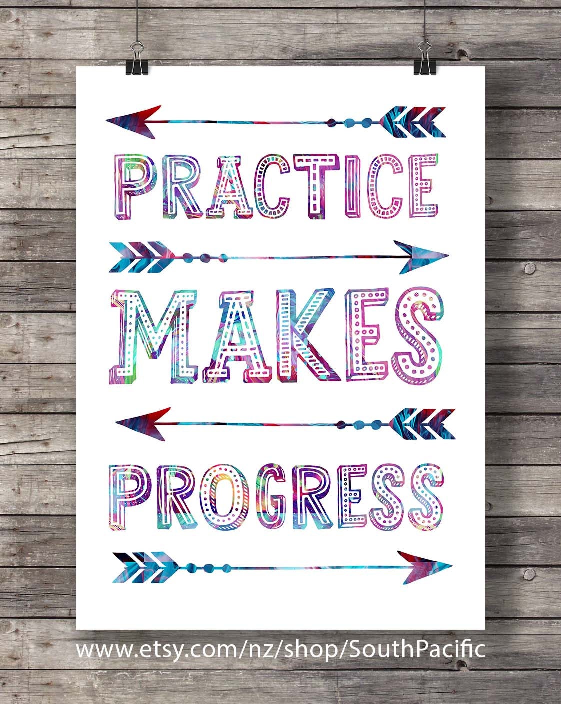 Practice Makes Progress | Growth Mindset Classroom Quote, Printable ...