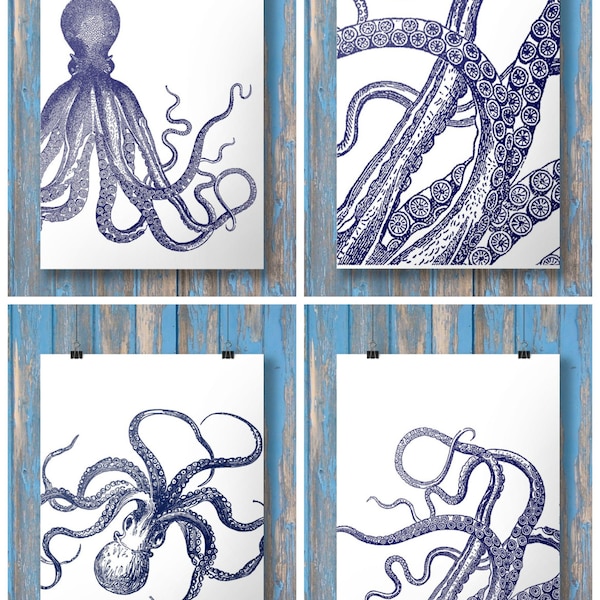 Octopus Art Print - Etsy