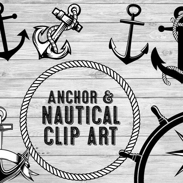 Anchor Clip Art - Etsy