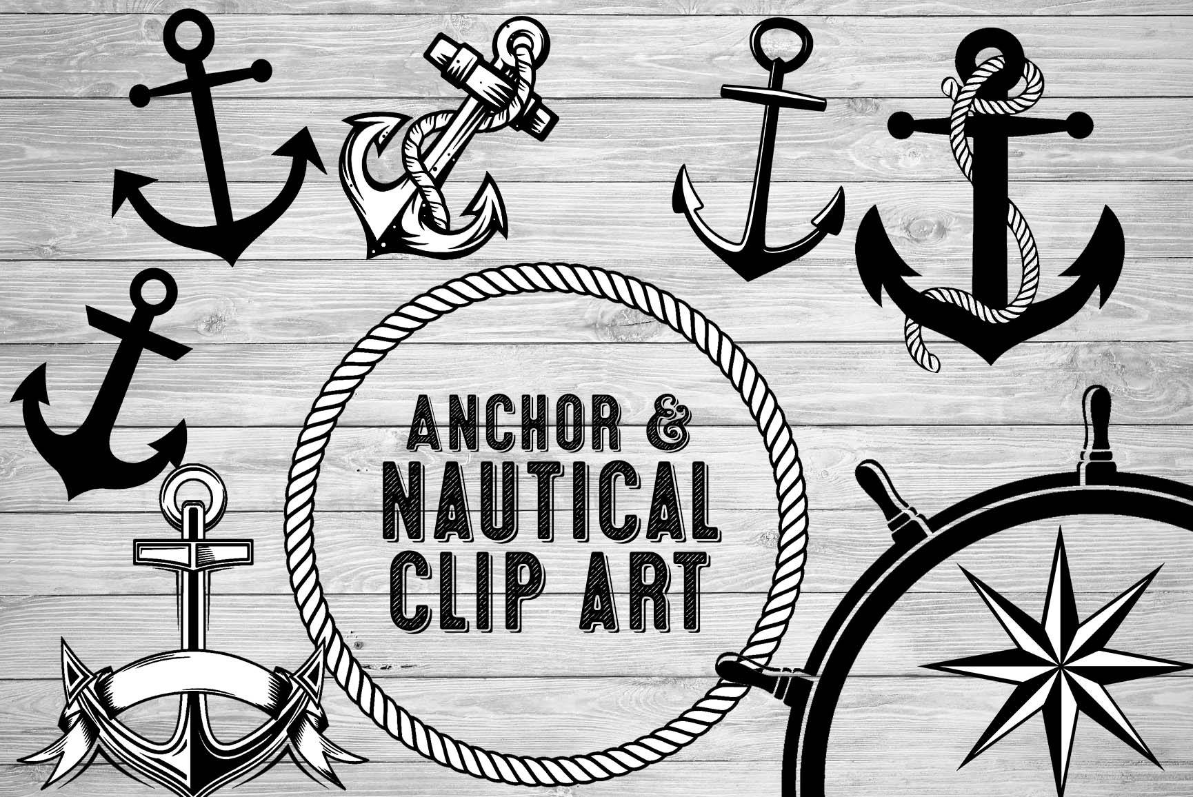 Nautical Clipart Black And White