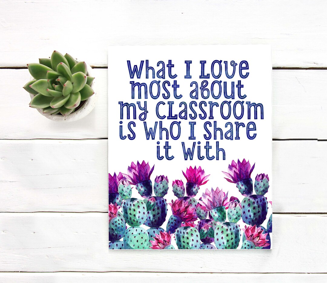 Classroom Decor Printable Art What I Love Most About My - Etsy