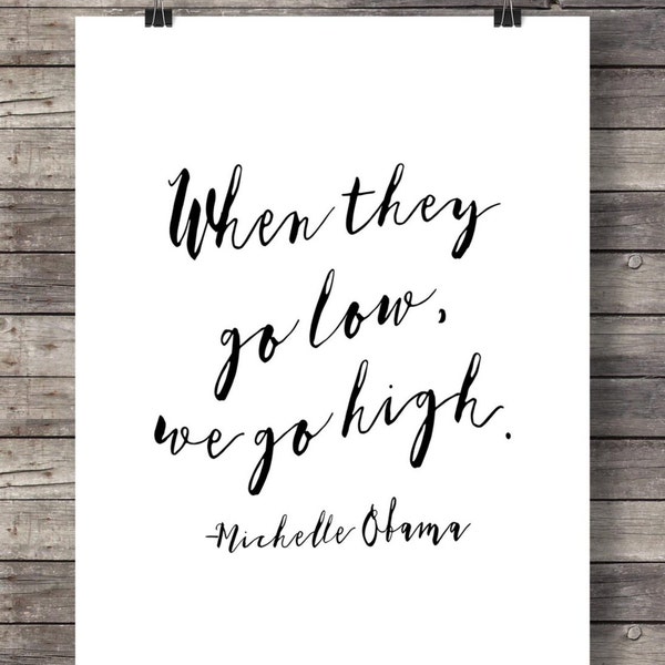 We Go High Quote - Etsy