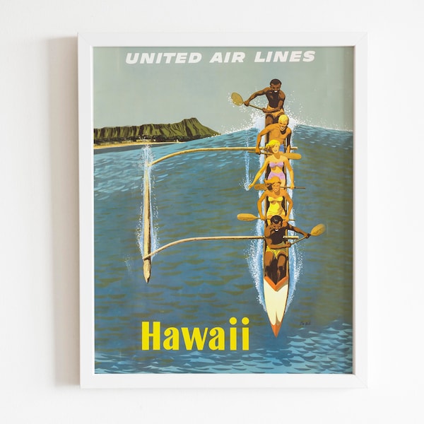 Mid Century Modern Aviation Poster - Etsy