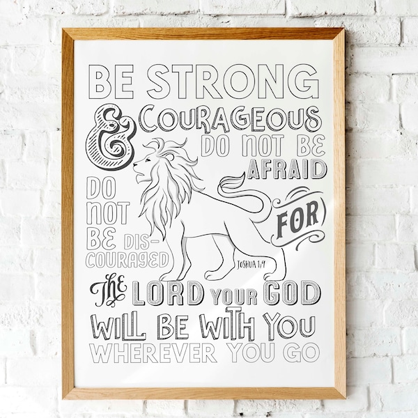 Joshua Bible Coloring Page - Etsy