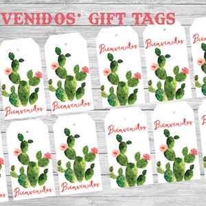 Cactus Gift Tags Watercolor Cactus Printable Cacti Botanical Gift Tags ...
