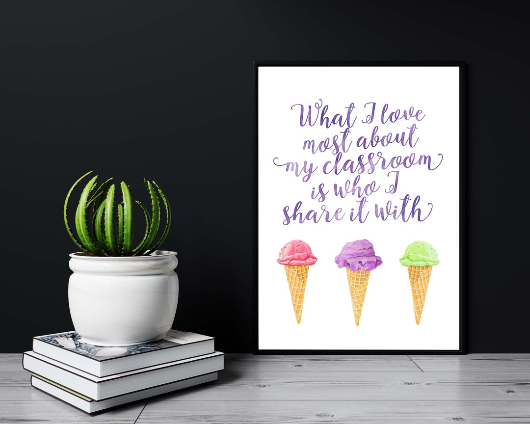 Classroom Art What I Love Most About My Classroom Printable Art ...