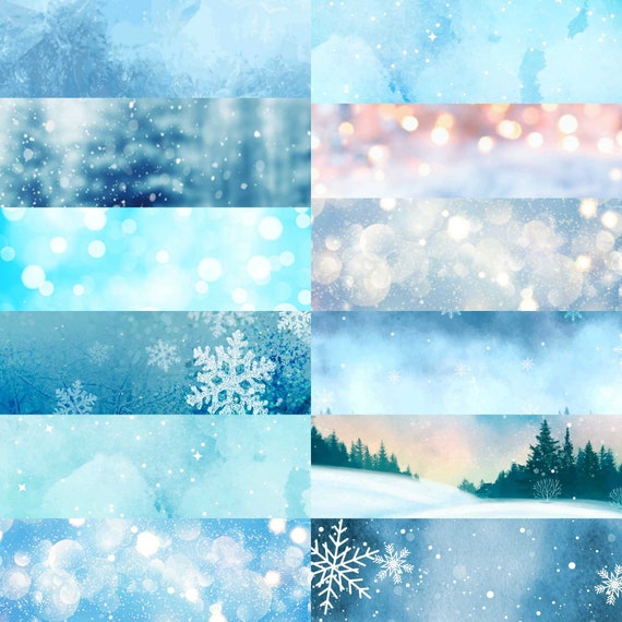Craft Supplies & Tools Winter theme backgrounds printable digital ...