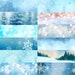Winter Theme Backgrounds, Icy Frozen Winter Snowflake Theme, 12x12 ...