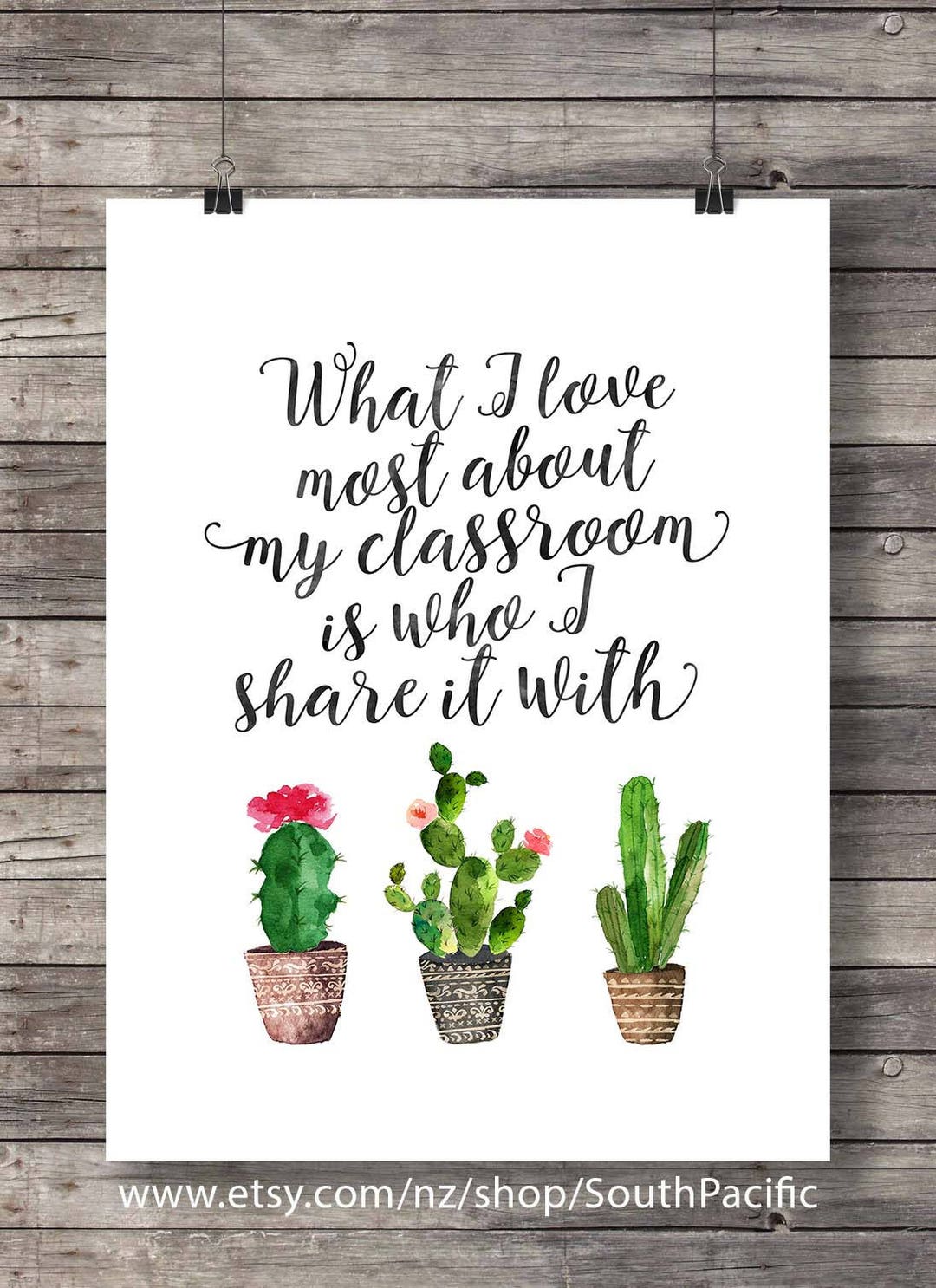 Classroom Printable Art What I Love Most About My Classroom is Who I ...