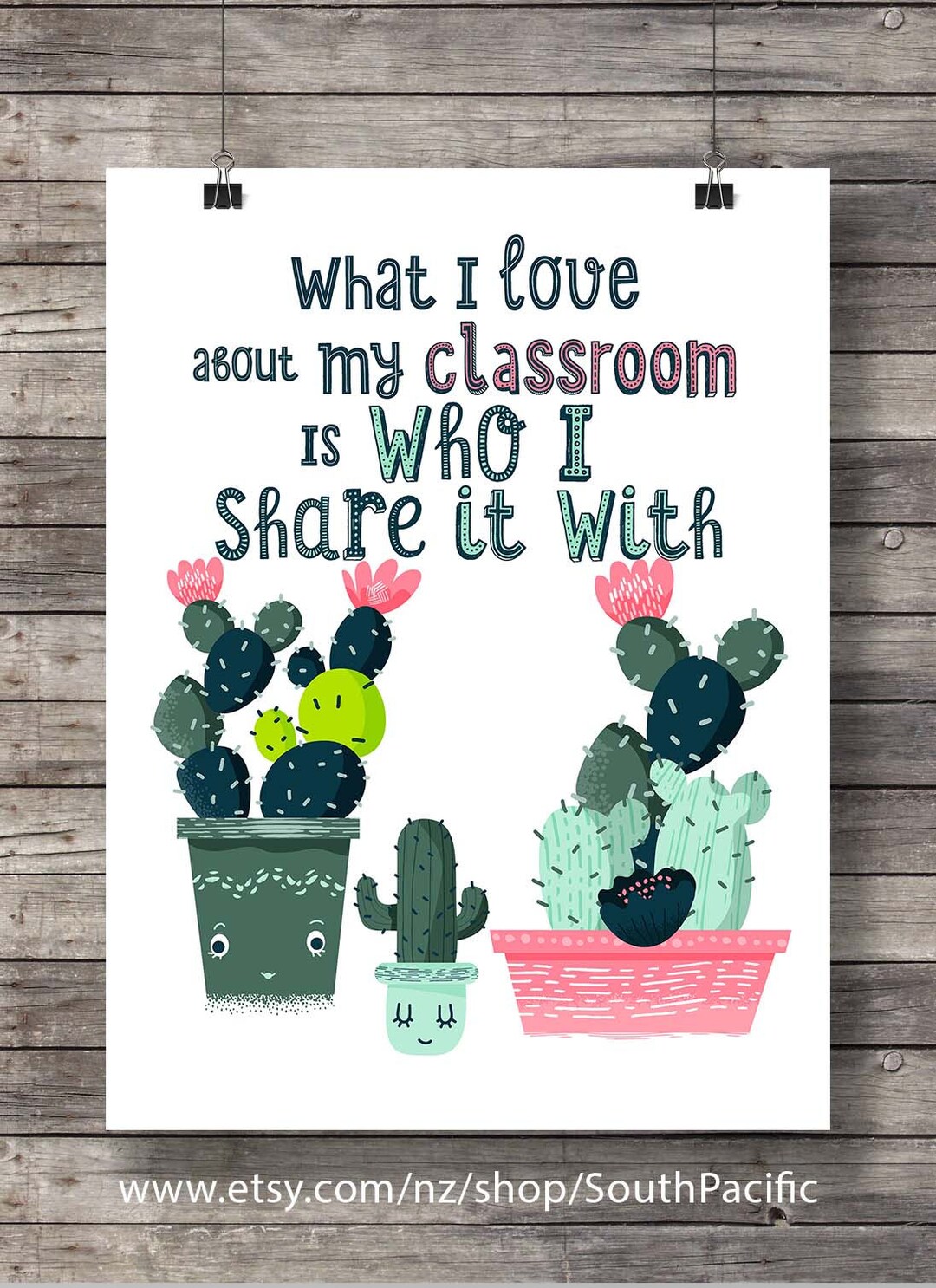 Classroom Printable Art What I Love Most About My Classroom is Who I ...