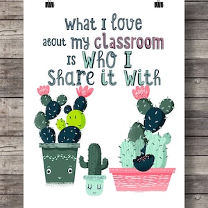 Classroom Printable Art What I Love Most About My Classroom is Who I ...