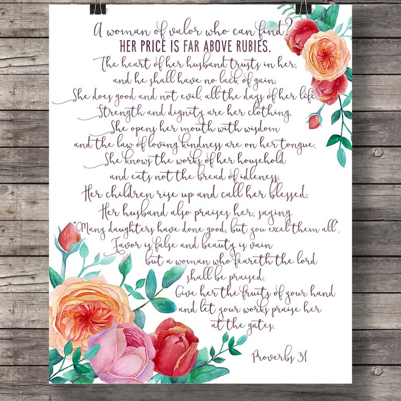 Proverbs 31 - Etsy