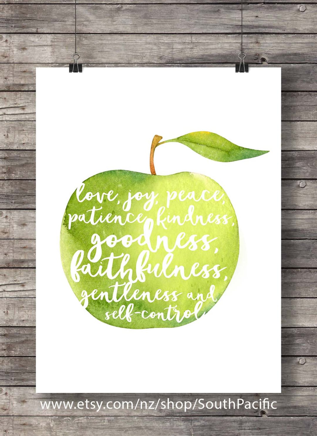 The Fruit of the Spirit Bible Journaling Galatians 5v22 Printable Art ...