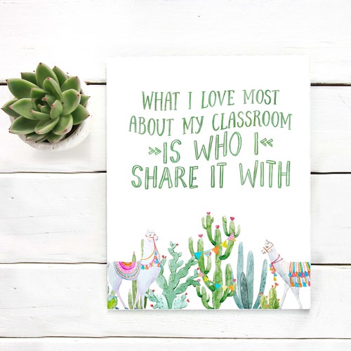 Classroom Printable Art What I Love Most About My Classroom is - Etsy