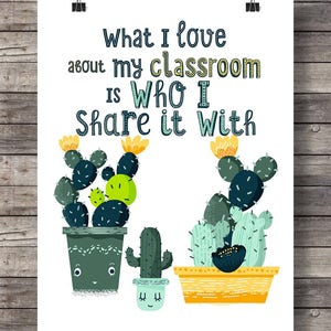 Classroom Printable Art What I Love Most About My Classroom is Who I ...