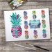 Pineapple Digital Clip Art Watercolor Pineapples Set of 8 Pineapple ...