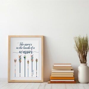 Like Arrows in the Hand of a Warrior – Psalm 127:4 Printable Scripture ...