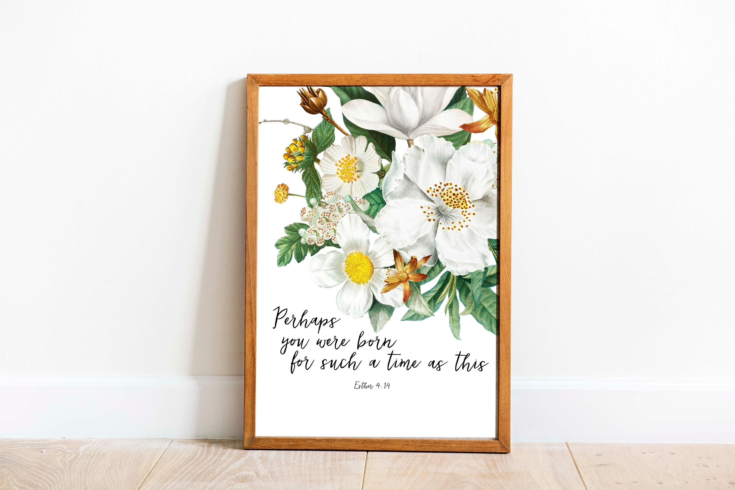 Esther 4:14 Perhaps you were born for such a time as this | Etsy