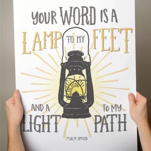 Bible Verse | Your Word is a Light to My Path | Psalm 119v105 | INSTANT ...
