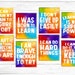 Set of 8 Growth Mindset Classroom PRINTABLE Posters Rainbow - Etsy