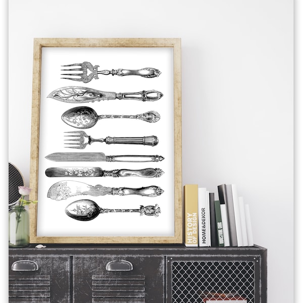 Silverware Art - Etsy