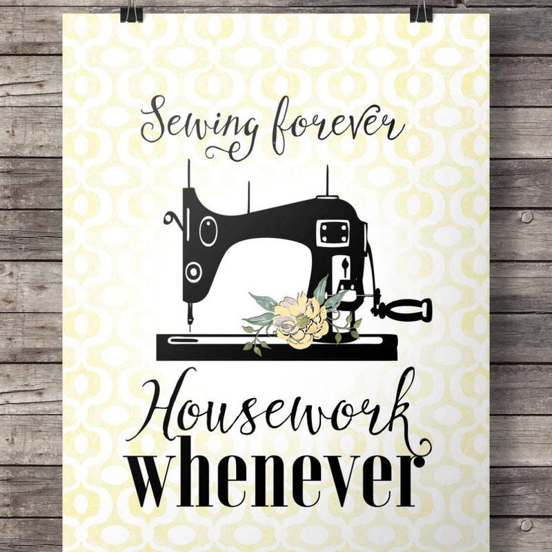 Sewing Machine Print - Etsy