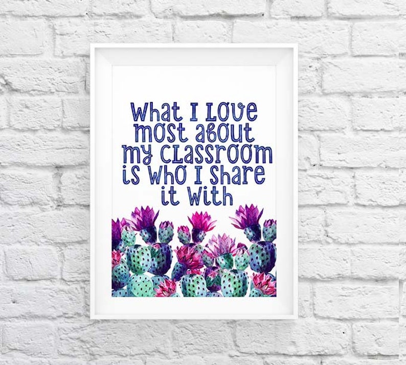 Classroom Decor Printable Art What I Love Most About My | Etsy