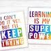 Set of 8 Growth Mindset Classroom PRINTABLE Posters Rainbow - Etsy