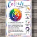 Color Poster Art Classroom Printable Color Theory Wall Art - Etsy