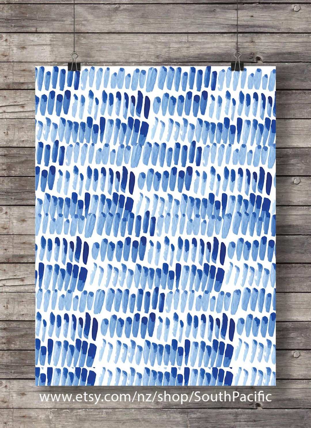 Shibori Japanese Ink Painting Blue Watercolor Abstract Print - Etsy