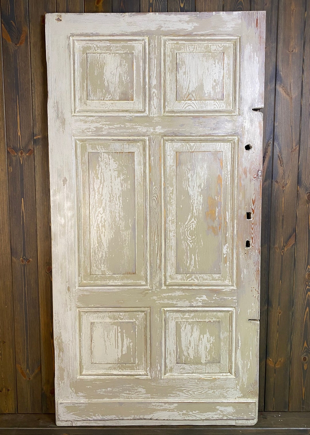 Vintage Reclaimed Refinished Antique Rustic Door, Farmhouse Door, Old ...