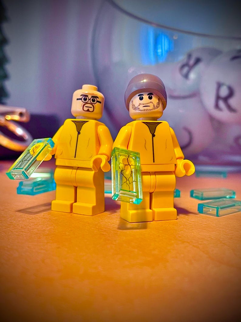 Customs Lego Breaking Bad Mini Figures, Walter White, Jesse Pinkman - Etsy
