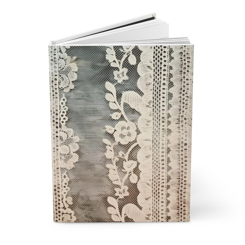 Hardcover Journal Matte, Vintage Lace Print, Junk Journal - Etsy