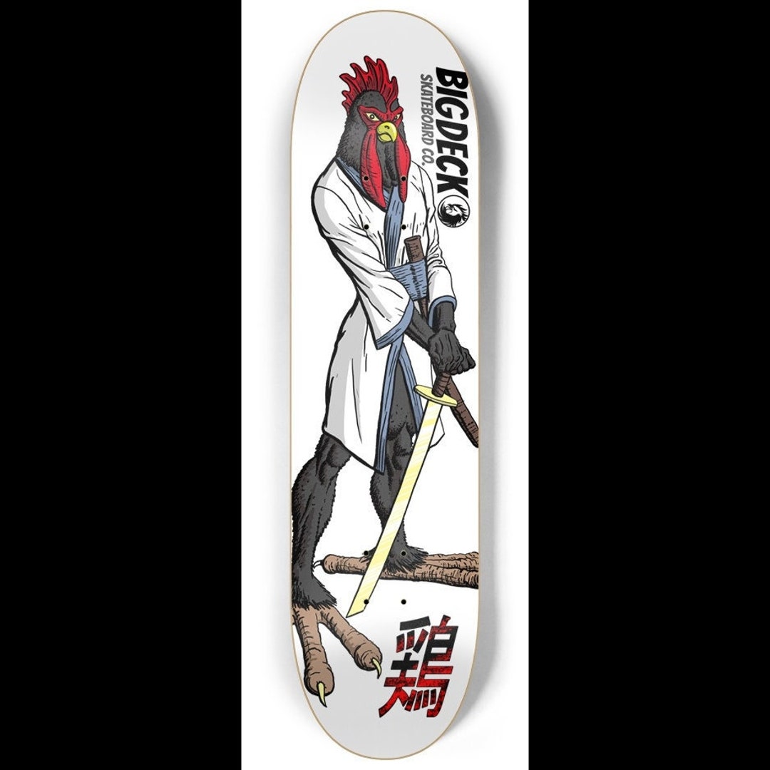 Big Rooster Skateboard Deck - Etsy